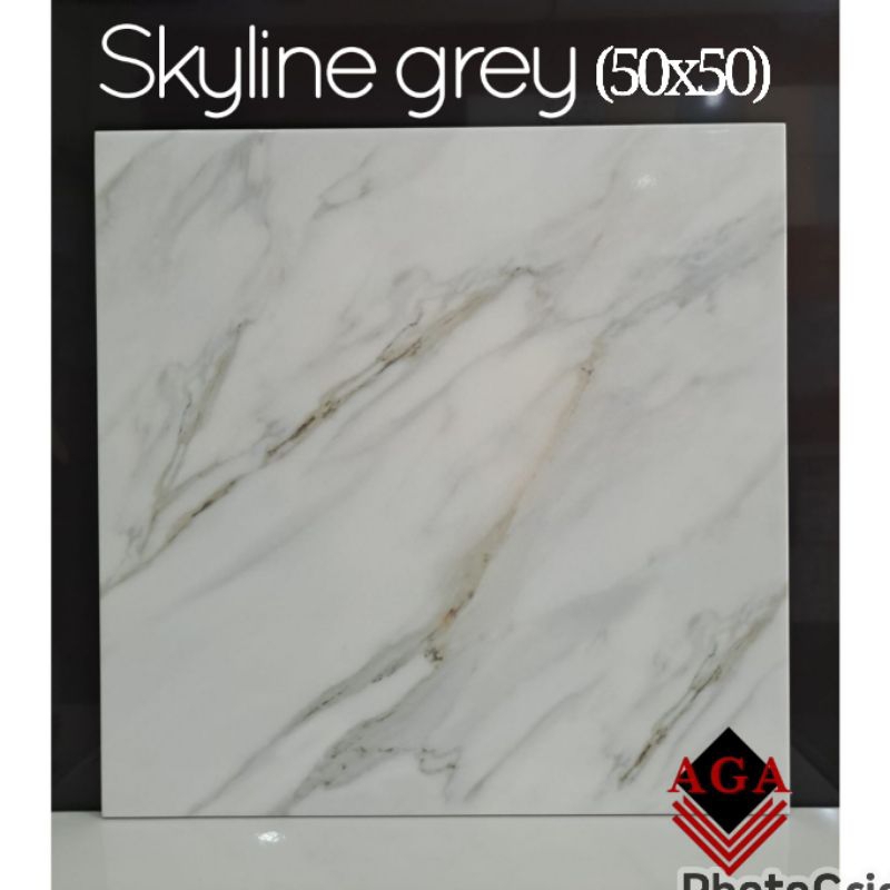 Jual KERAMIK LANTAI 50X50 SKYLINE (GLOSSY) | Shopee Indonesia