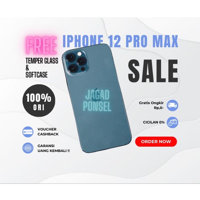 Jual iPhone 12 Pro Max 128GB 256GB second ex resmi | Shopee Indonesia