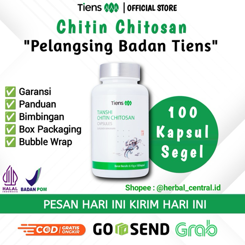 Jual Tiens Chitin Chitosan Pelangsing Badan Ampuh dan Atasi Kolestrol ...