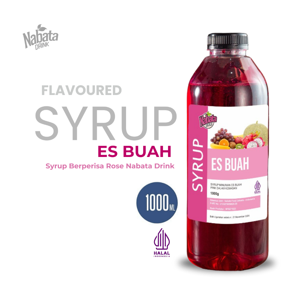 Jual Sirup Untuk Es Buah 1 Liter NabataDrink | Syrup Es Campur 1000ml ...