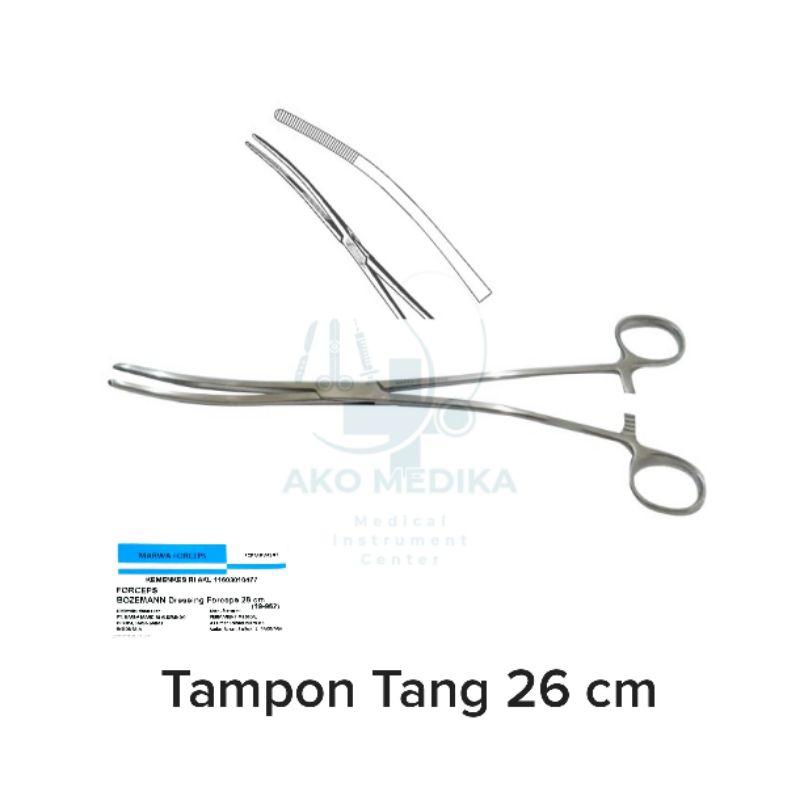 Jual Tampon Tang 26 cm MARWA Stainless Steel / Bozemann Dressing ...