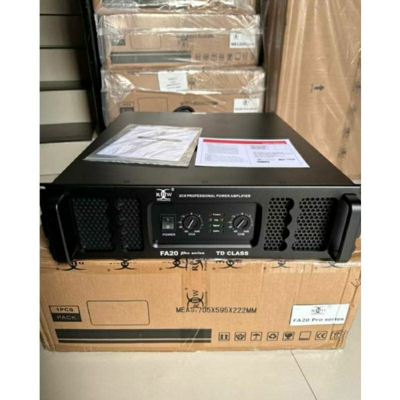 Jual POWER AMPLIFIER RDW FA 20 PRO SERIES Original Class TD 2x3000watt ...