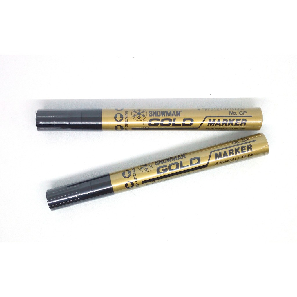 Jual Spidol Cat Permanent GOLD / EMAS – Original Snowman Paint Marker ...