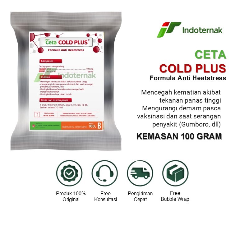 Jual CETA COLD PLUS UNGGAS - Penurun Panas dan Rasa Sakit untuk Hewan ...