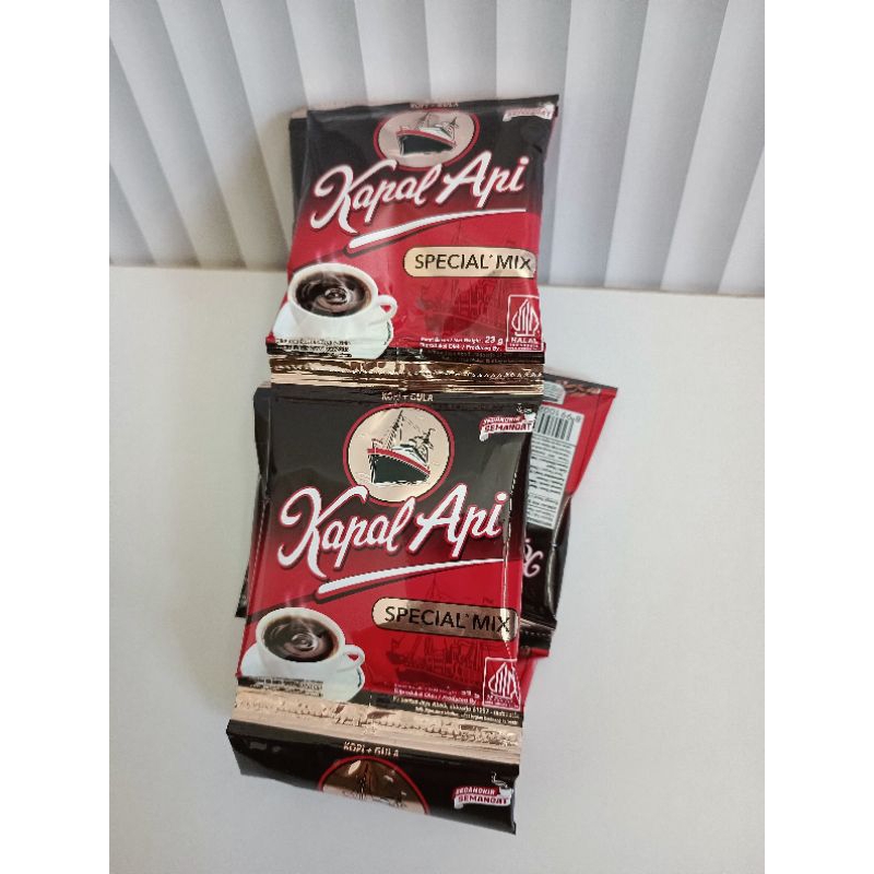 Jual KOPI KAPAL API SPECIAL MIX [Renceng 10 pcs x 23 gr] | Shopee Indonesia