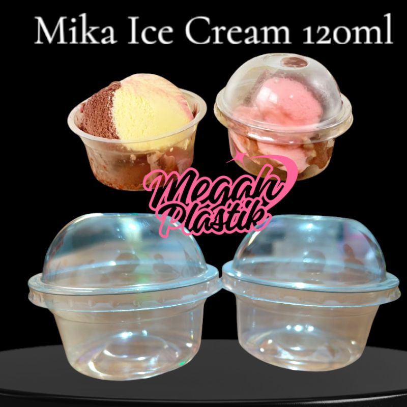 Jual isi 50pcs Mika Ice Cream/Mika Puding/Mika jelly/Mika Mochi+Tutup ...
