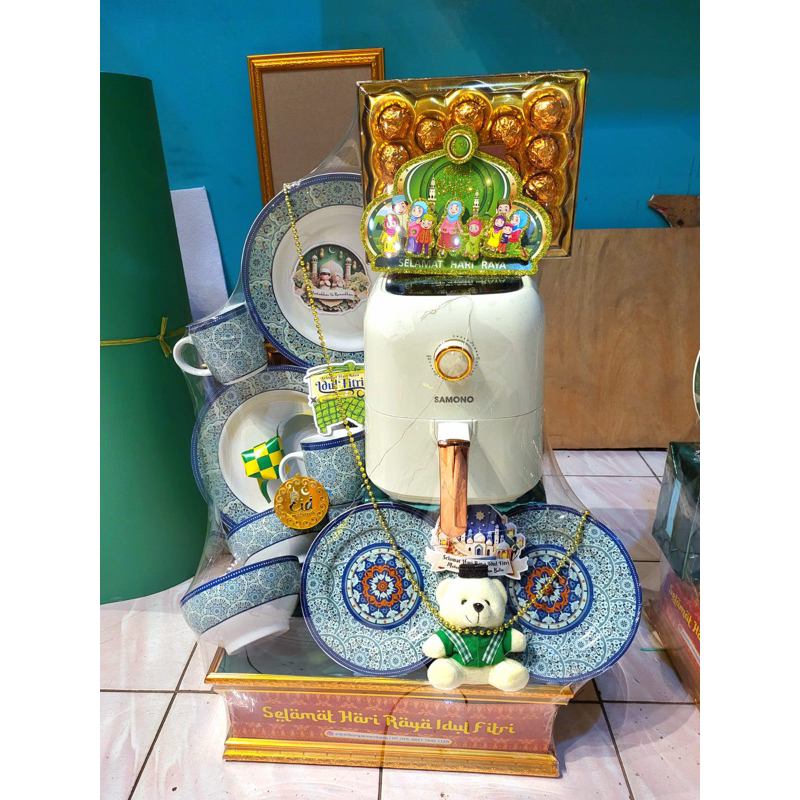 Jual parcel hampers idul fitri lebaran 2025 piring set mix air fryer ...