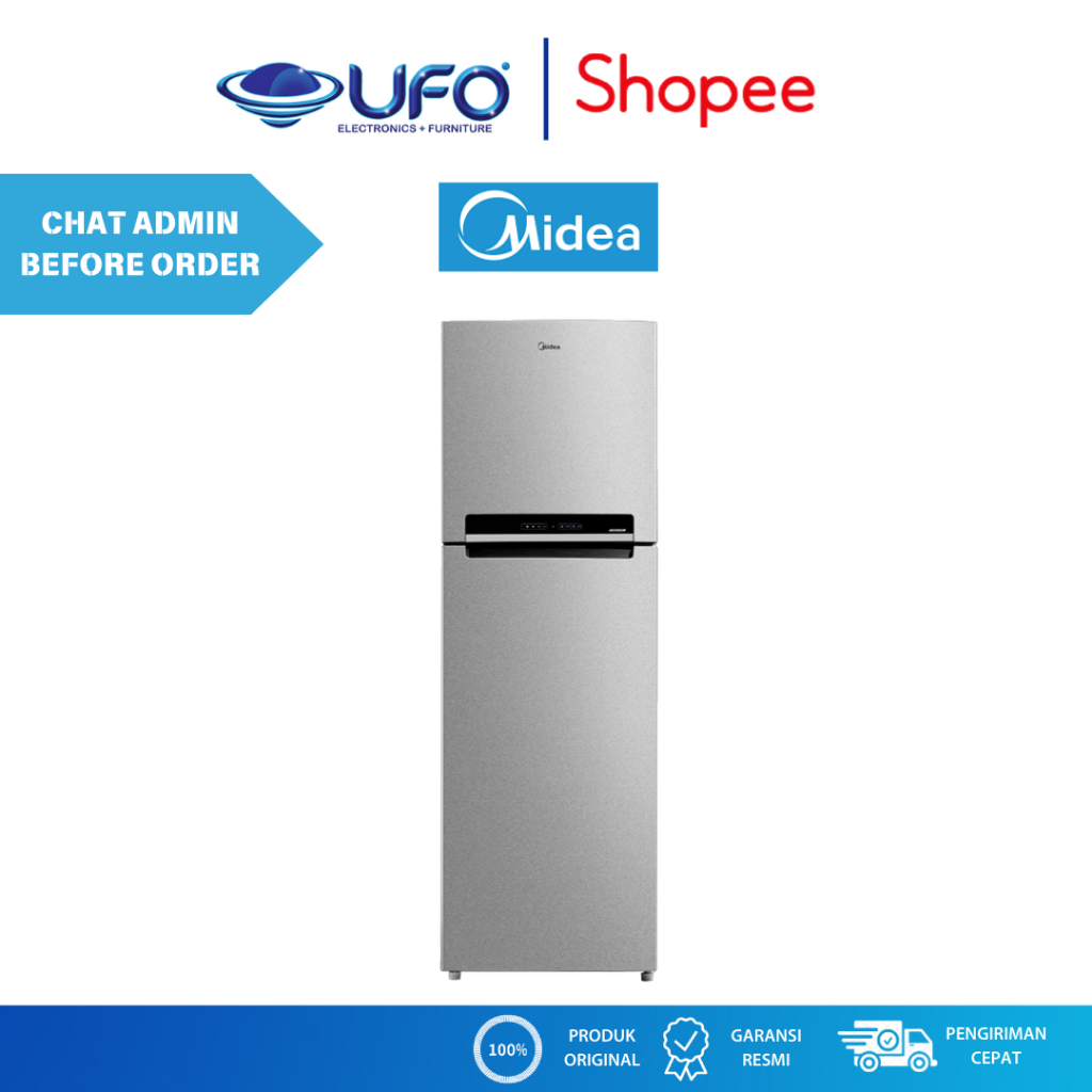 Jual MIDEA MDRT572EVF50ID KULKAS 2 PINTU EVEREST 428L INVERTER | Shopee ...