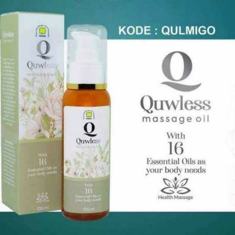 Jual Quwless Massage Oil 100ml-QULMIGO NASA (MINYAK PIJAT) | Shopee ...
