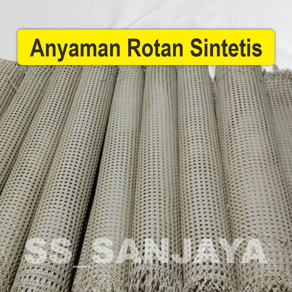 Jual ANYAMAN LEMBARAN ROTAN MOTIF KEMBANG TANJUNG RATTAN SINTETIS ...