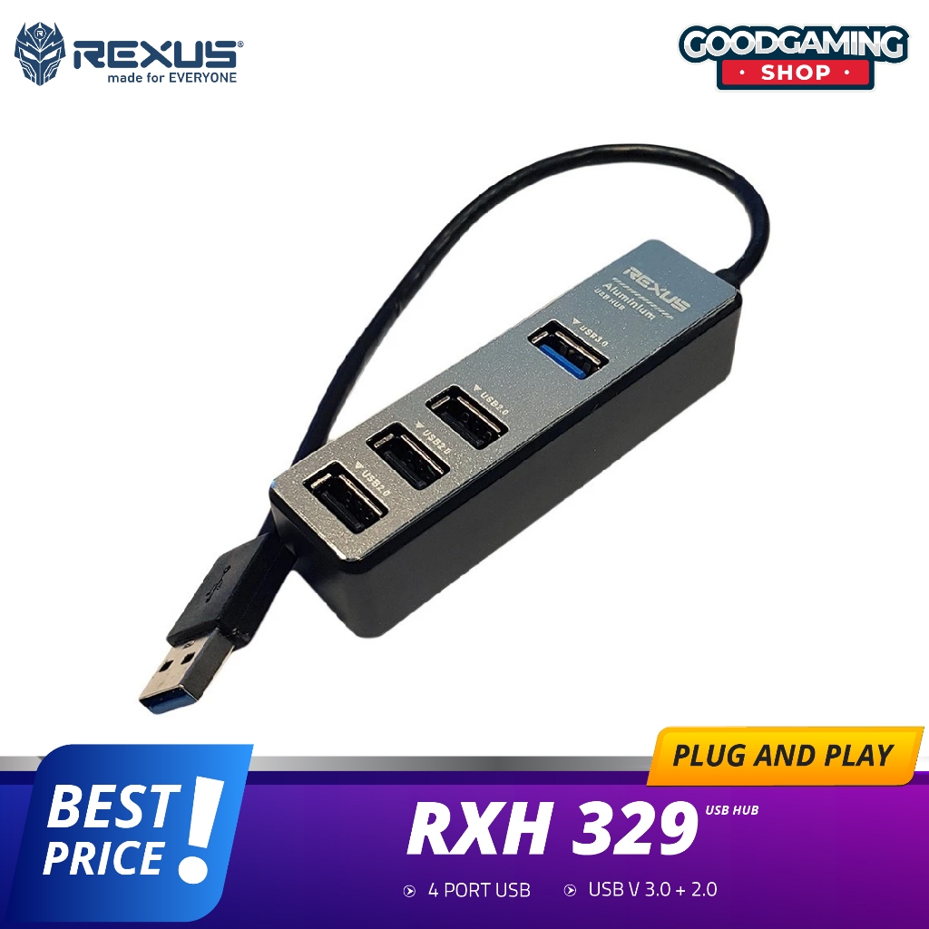 Jual Rexus RXH 329 USB HUB | Shopee Indonesia