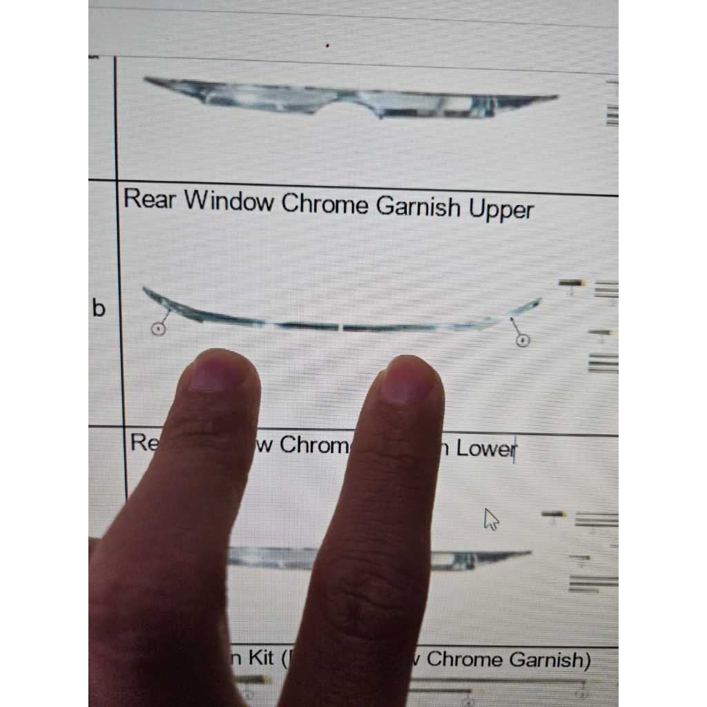 Jual moulding list kaca bagasi innova reborn 2015 2016 2017 2018 2019 ...