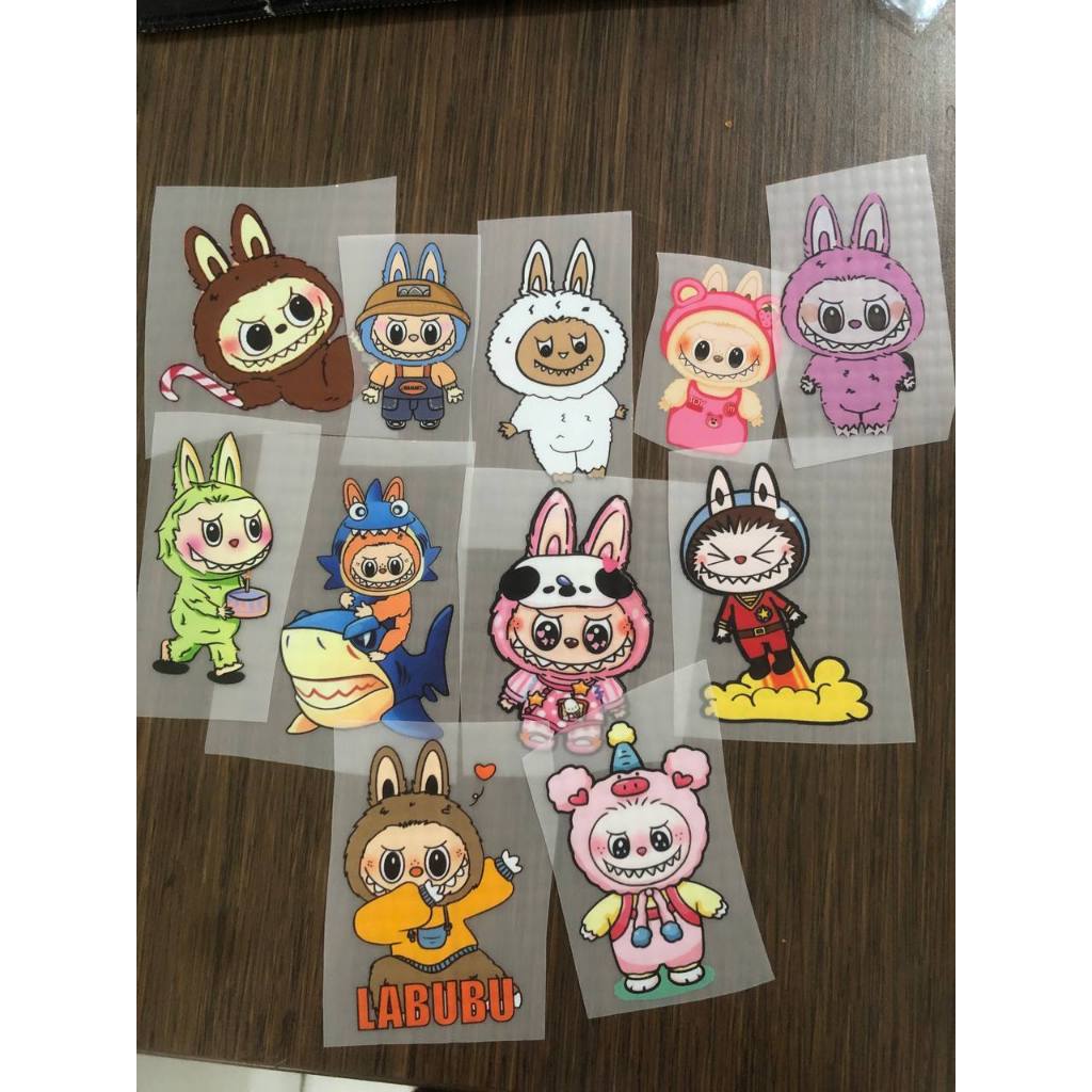 Jual SABLON STIKER SATUAN DTF - LABUBU - UKURAN 8 SAMPAI 9 CM - SABLON ...