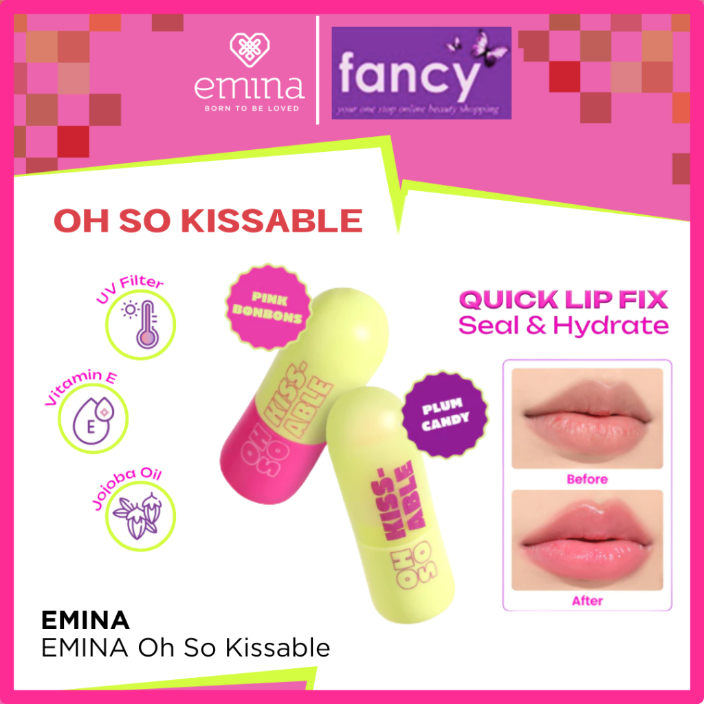 Jual Emina Oh So Kissable Tinted Balm Stick 3.4 g - Lip Balm Bibir ...