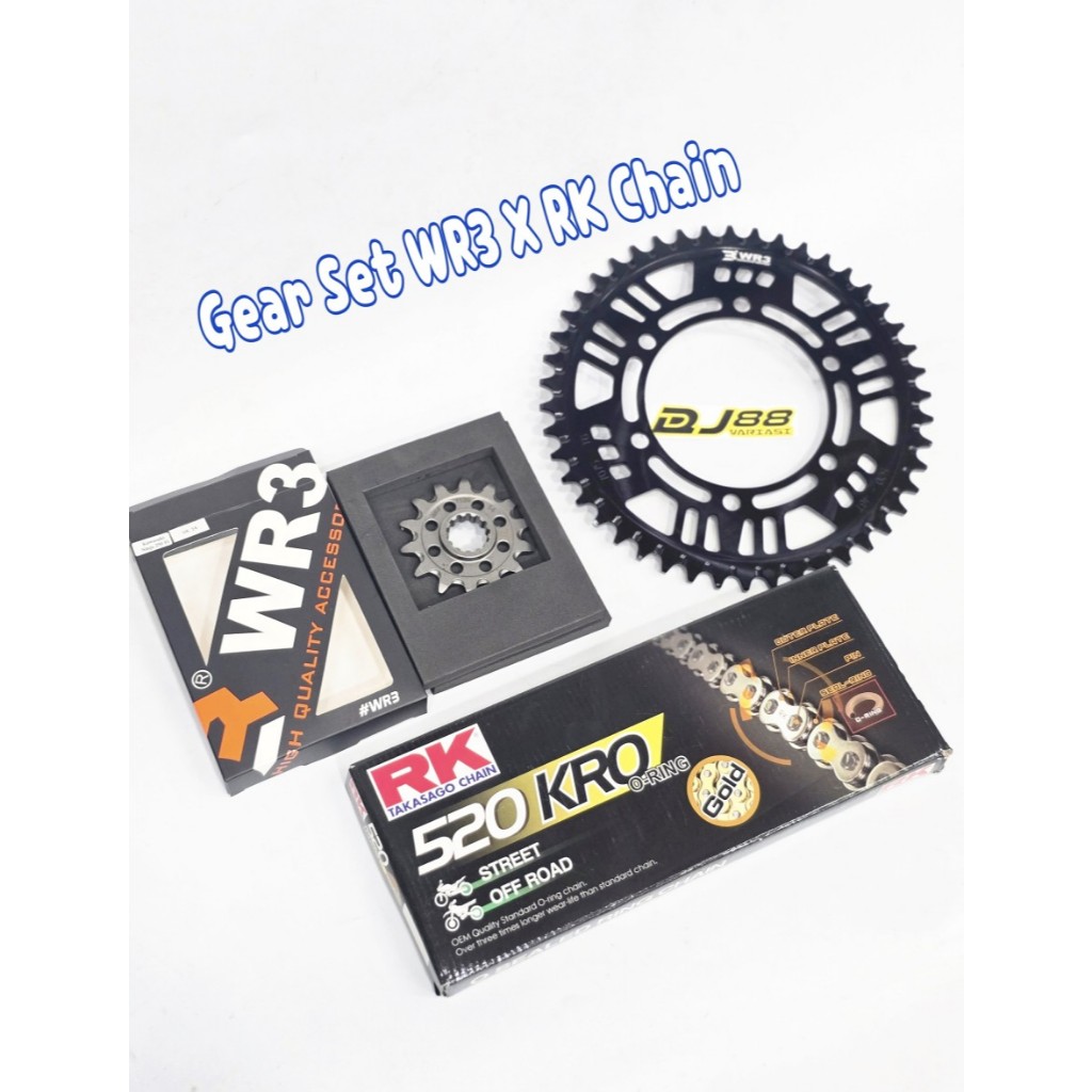 Jual Gear set Wr3 NInja 250 z250 CBr250rr zx25r R25 MT25 gir depan ...