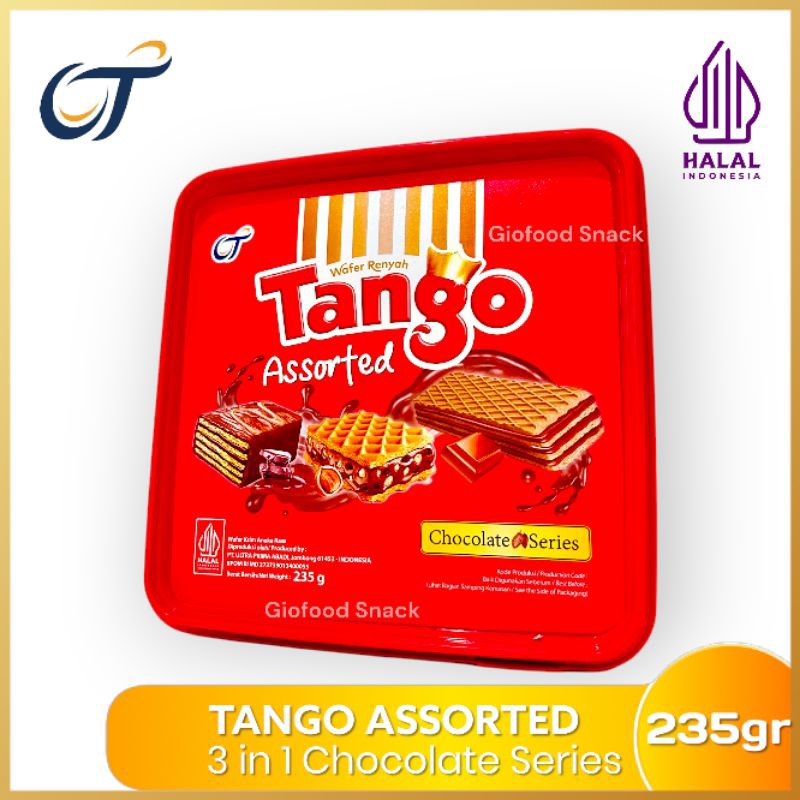 Jual TANGO WAFER ASSORTED JAR TIMBA CEMILAN BISKUIT SNACK COKELAT ...