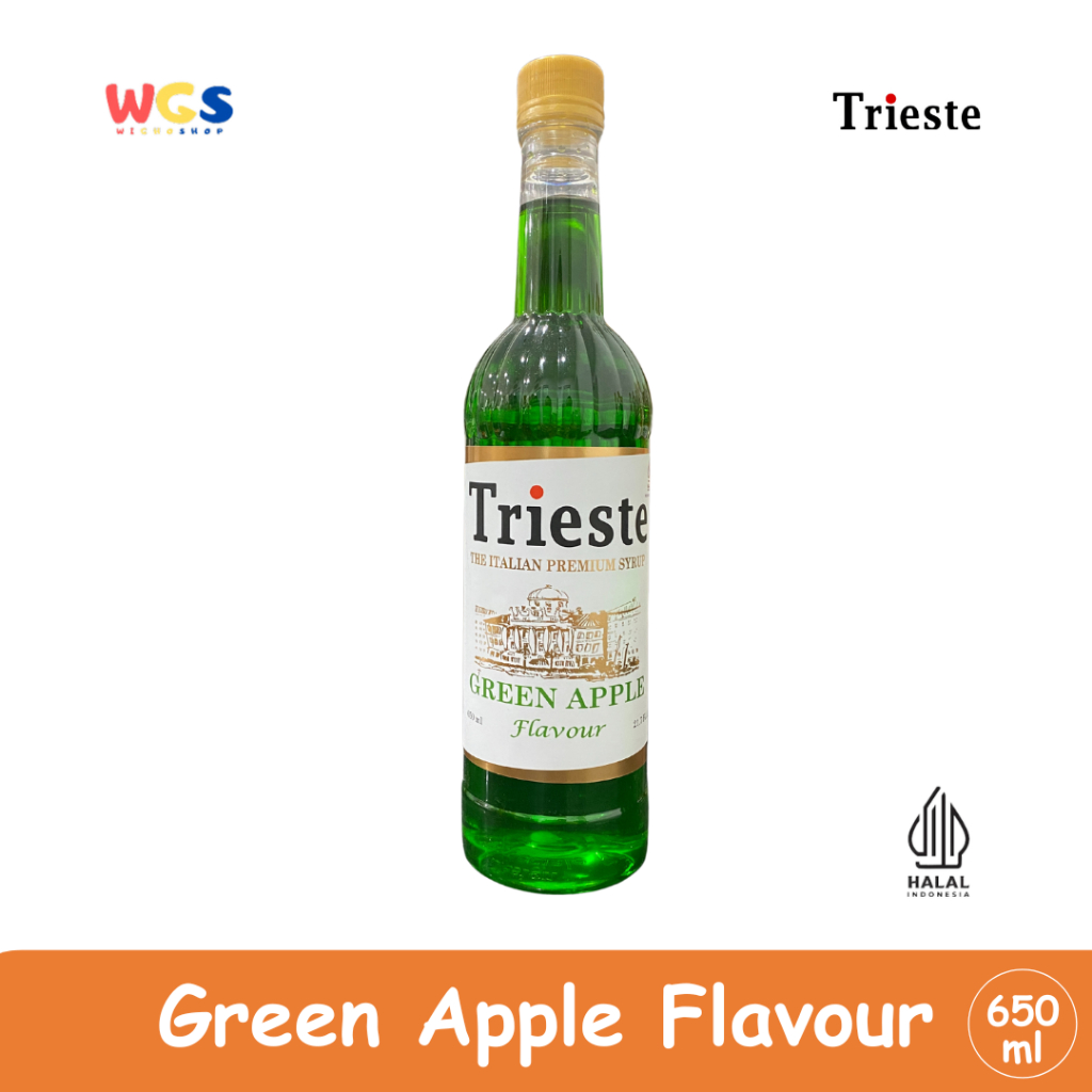 Jual Trieste Green Apple Flavour Syrup Premium 650ml – Sirup Apel Hijau ...