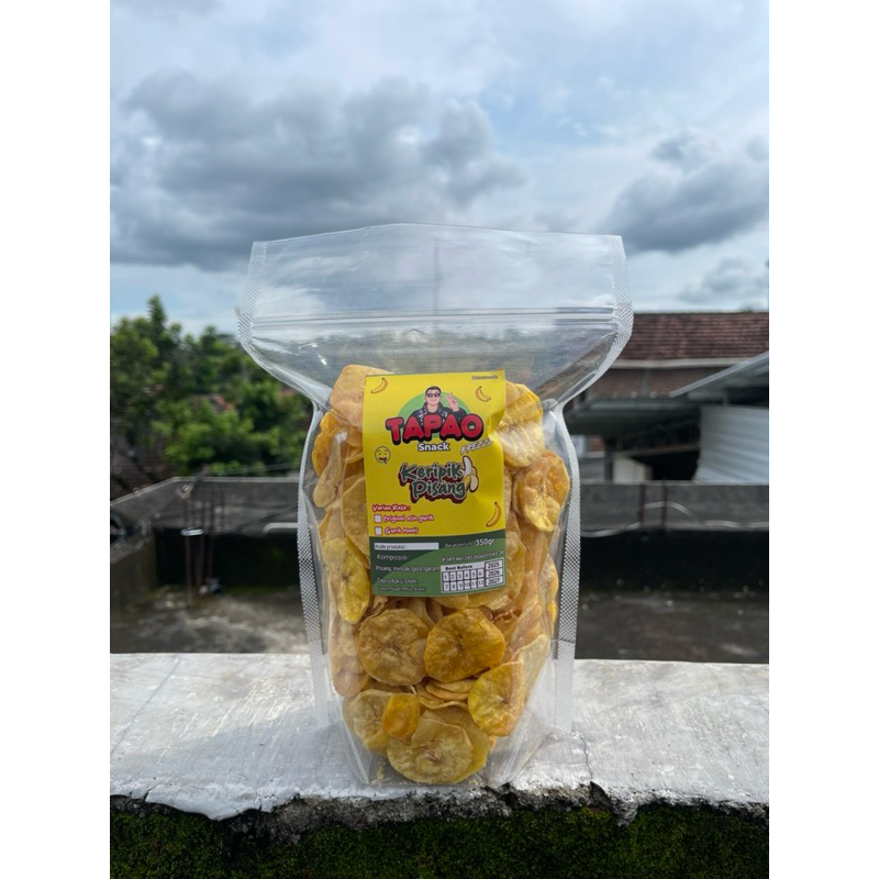 Jual TAPAO KRIPIK PISANG TANDUK ORIGINAL GURIH 350gram | Shopee Indonesia