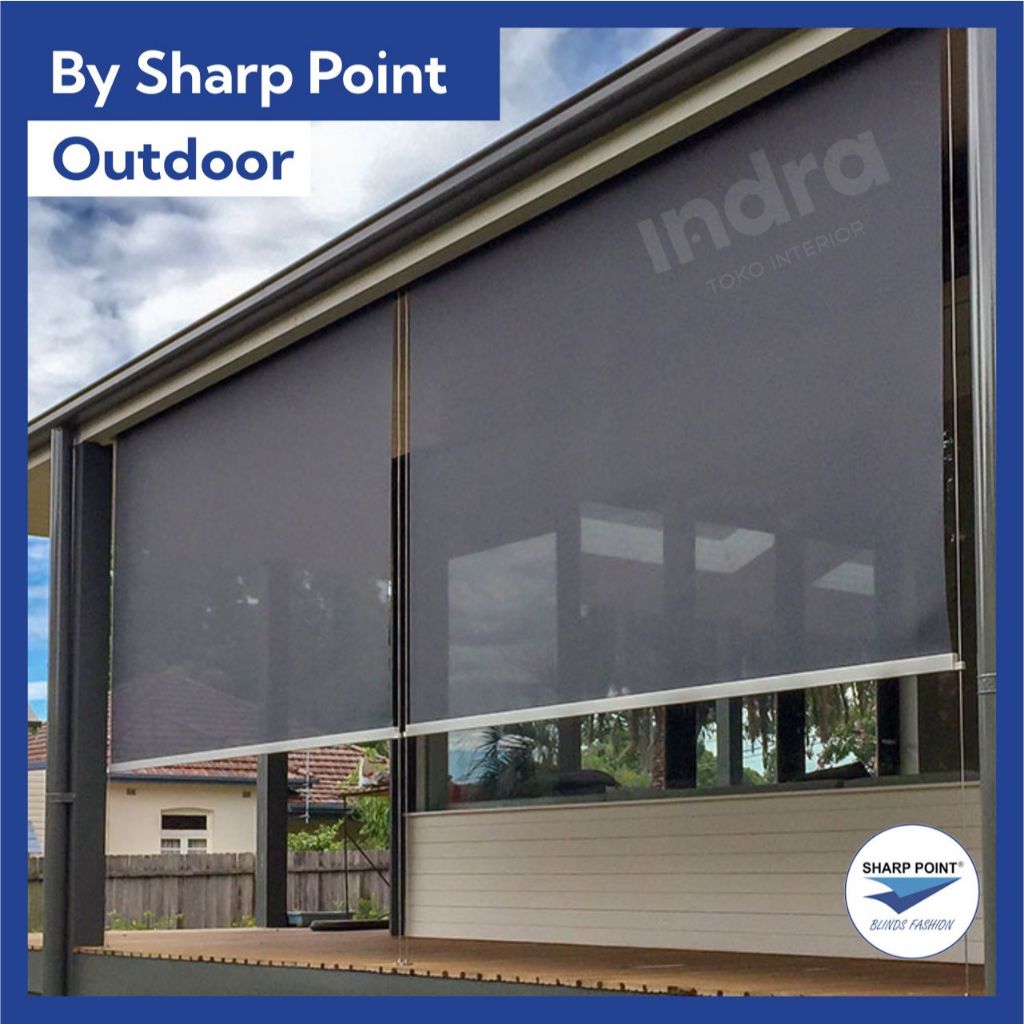 Jual Sharp Point Roller Blind Outdoor tirai gulung luar tirai bambu ...
