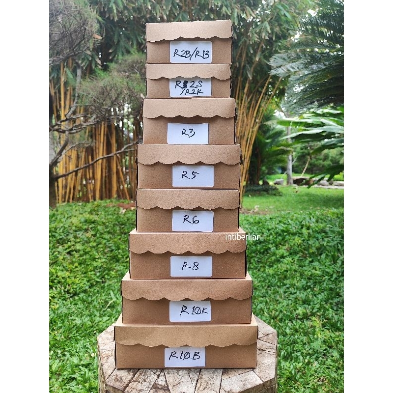 Jual (1 pack isi 100pcs) Dus Kotak Nasi / Snack Box Renda R13/R3/R5/R6 ...