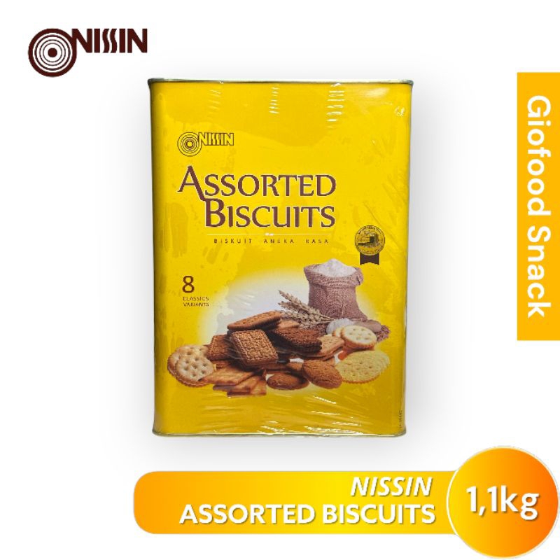 Jual NISSIN ASSORTED BISCUITS 1,1KG KALENG BESAR ANEKA RASA BISKUIT ...