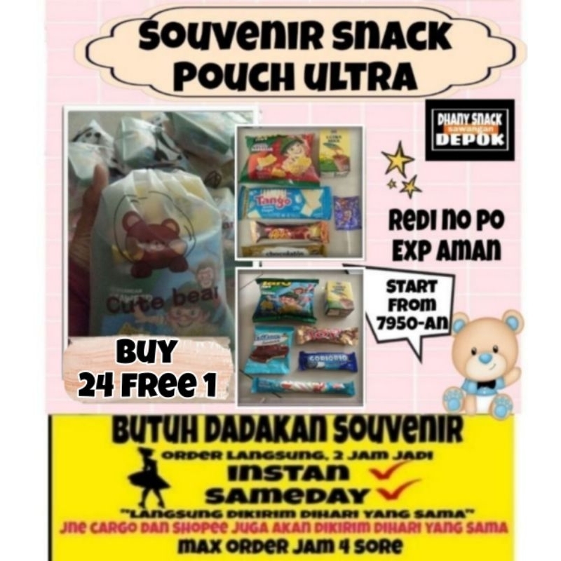 Jual Buy 24 free 1 Paket snack ultah anak/paket snack ulang tahun anak ...