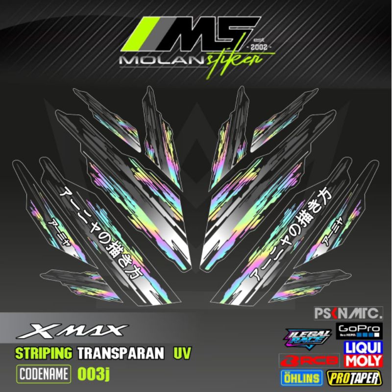 Jual Decal Sticker Striping Variasi Transparan Uv Xmax Old Yamaha Xmax ...