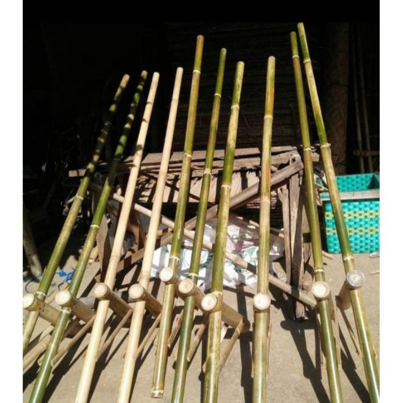 Jual 1 pasang egrang mainan tradisional dari bambu atau jajangkungan ...