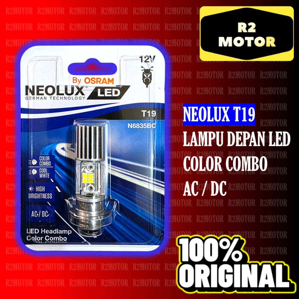 Jual NEOLUX DOP LAMPU DEPAN LED T19 H6 M5 K1 COLOR COMBO BEAT VARIO SCOOPY SPIN SUPRA KARISMA ...