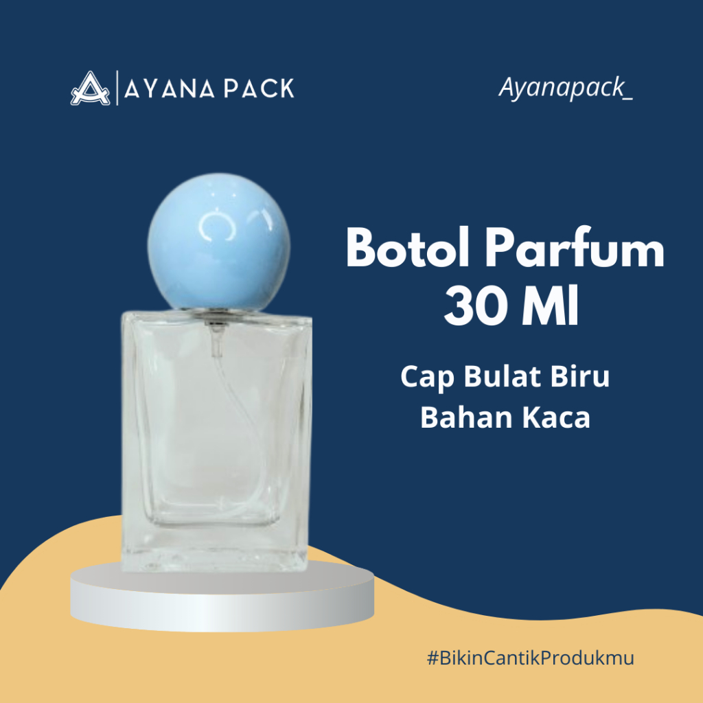 Jual Botol Parfum kotak 30 ml Kotak Bulat Hitam Putih Pink Biru ...
