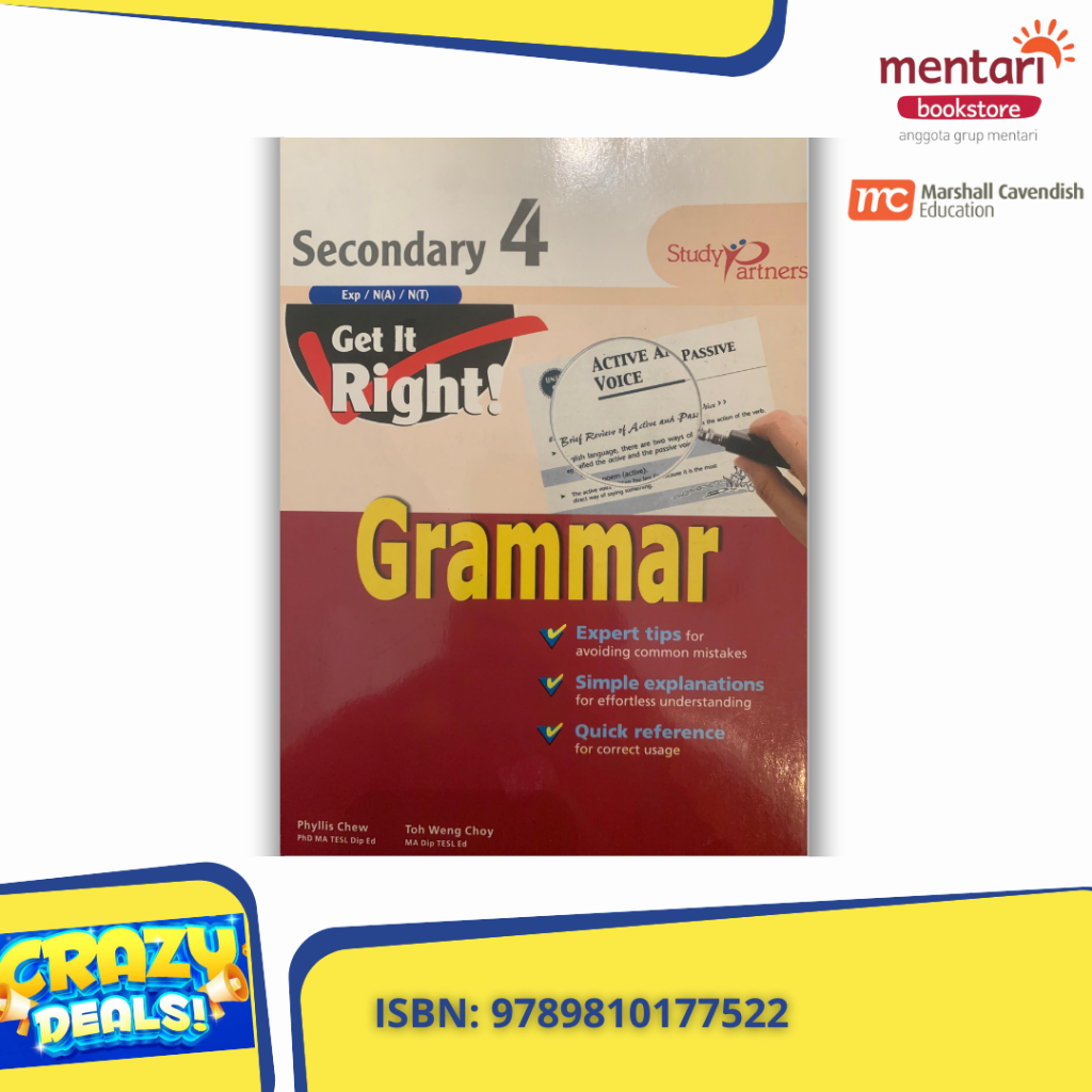 Jual Get It Right! Grammar Secondary 4 | Buku Latihan Grammar SMP ...