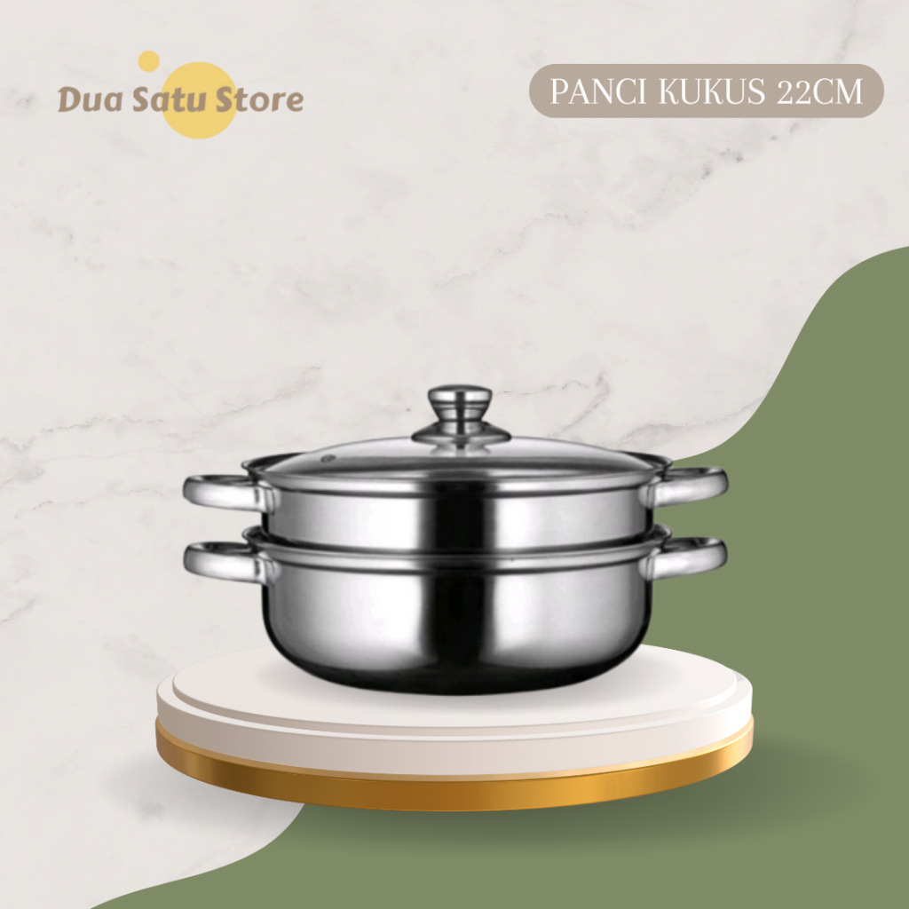 Jual Panci Sup Kukus Stainless 2 Susun 28CM | Shopee Indonesia