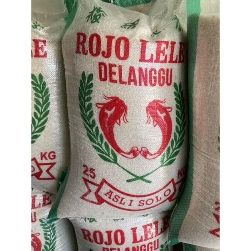 Jual BERAS ROJO LELE DELANGGU ASLI SOLO 25 KG | Shopee Indonesia