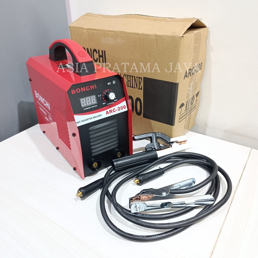 Jual MESIN LAS INVERTER MMA 200 A IGBT INVERTER ARC 200A DIGITAL BONCHI | Shopee Indonesia