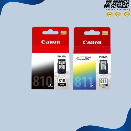 Jual TINTA CANON 810 BK + 811 CL Original | Shopee Indonesia