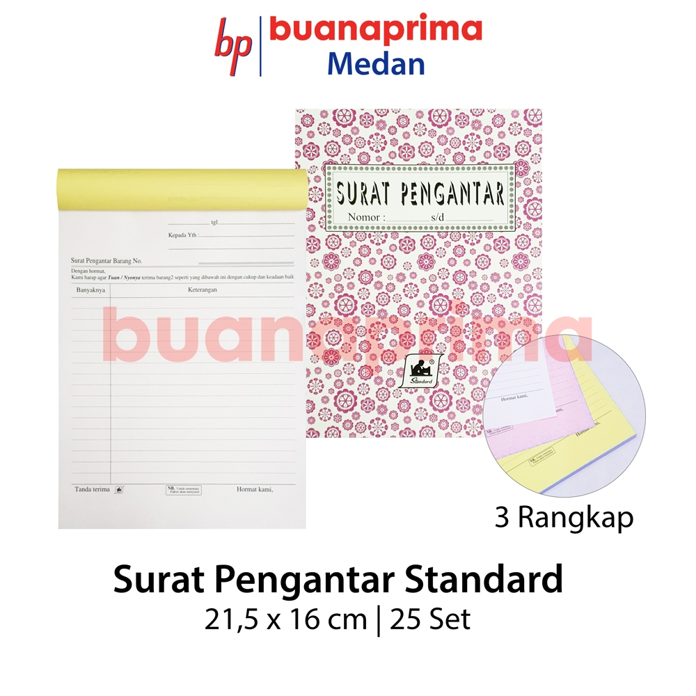 Jual SURAT PENGANTAR STANDARD 3 Ply Besar Eceran Buku Bon Surat Jalan ...