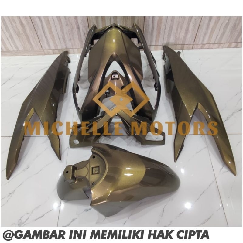 Jual Full set bodi halus honda beat deluxe warna magnesium brown tahun ...
