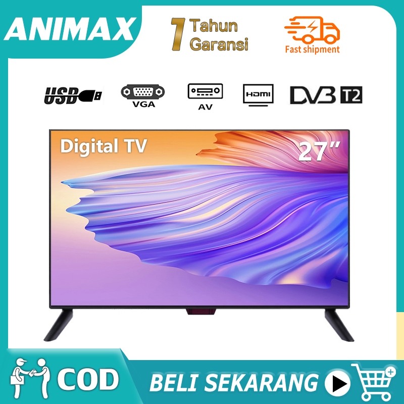 Jual ANIMAX TV Digital 24 inch TV LED 19/20/21/22/24/25/27/30 Inch Digital TV FHD Televisi ...