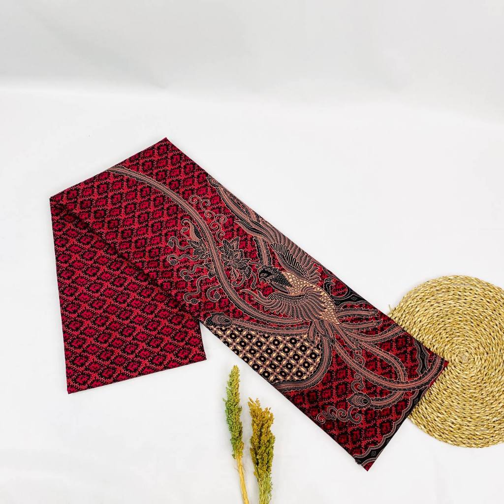 Jual Benang Raja Kain Batik Katun Cendrawasih Merah | Shopee Indonesia