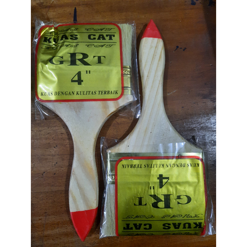 Jual Kuas Cat Kayu Besi Tembok Merk GRT / STALLION ukuran 4 Inch ...