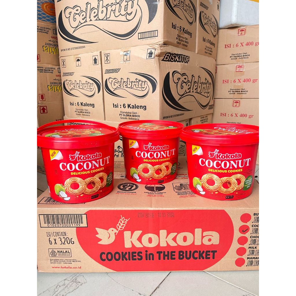 Jual kokola cococnut timba 320 gram 1 dus isi 6 ember | Shopee Indonesia
