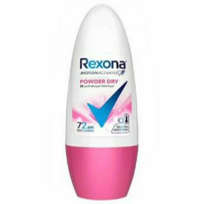 Jual rexona powder dry pink deodorant roll on 45ml | Shopee Indonesia
