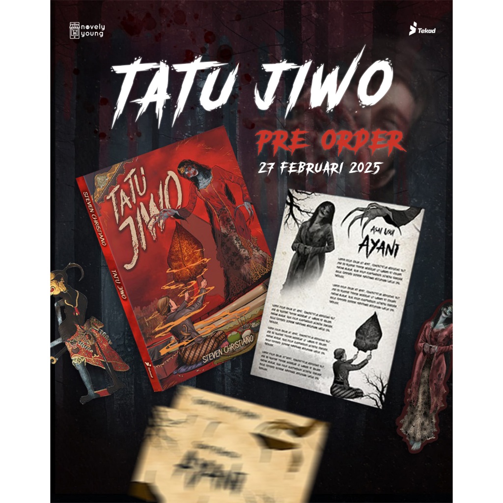 Jual (Bonus 3 Photocard) Novel Tatu Jiwo - Steven Christiano - Tekad X Akad - Gratis Biaya ...