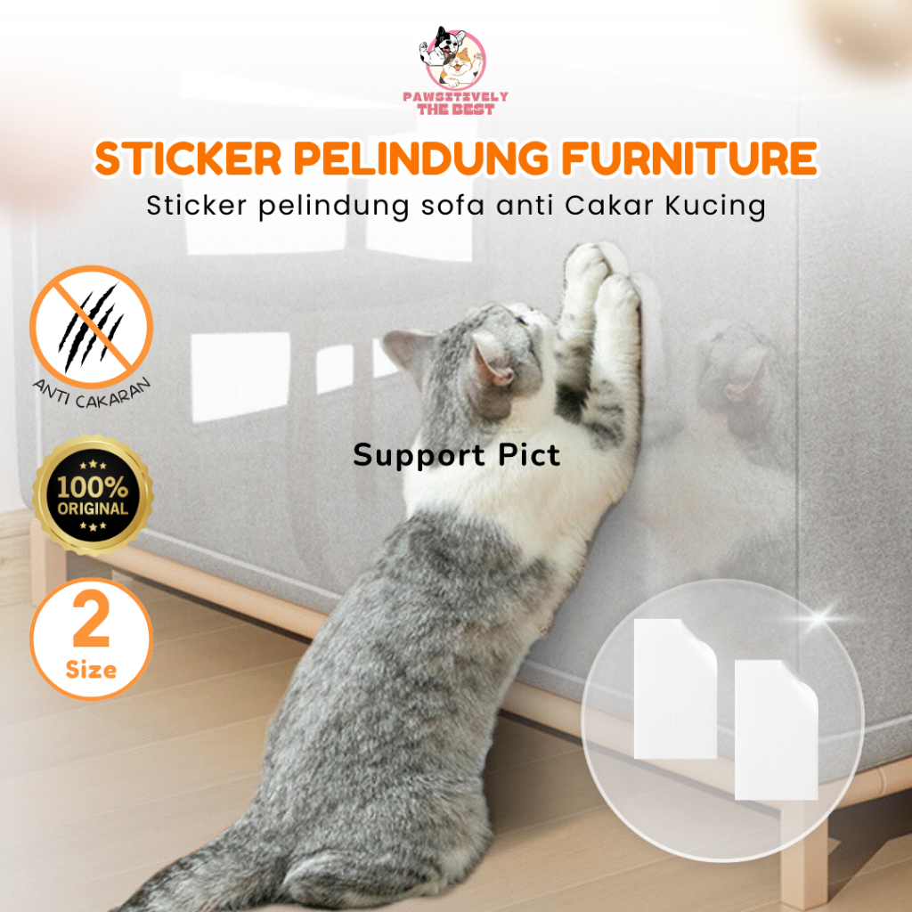 Jual Sticker Pelindung Sofa Dinding Dari Cakaran/Garukan Kucing ...