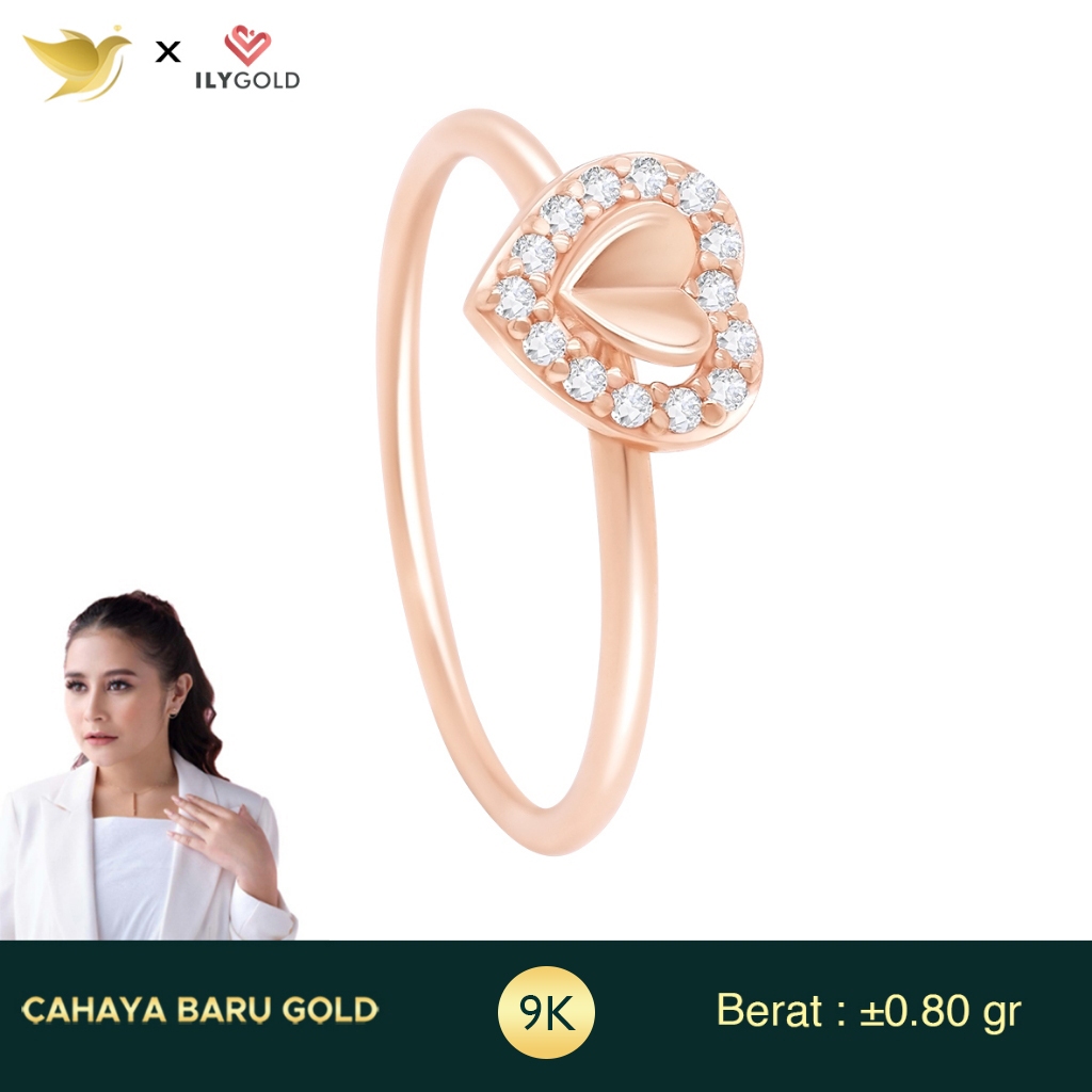 Jual Ily Gold Cincin Emas Day Dream Gold 9K Cahaya Baru Gold | Shopee ...