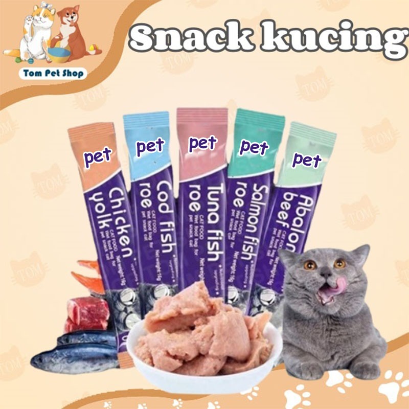 Jual Snack Hewan Peliharaan Cat Strip 15g/Strip Kuing Kecil Dan Kucing ...