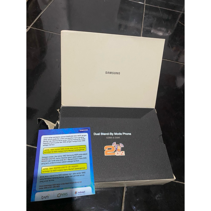 Jual BOX/KARDUS ONLY milik samsung rare SCH W579 | Shopee Indonesia
