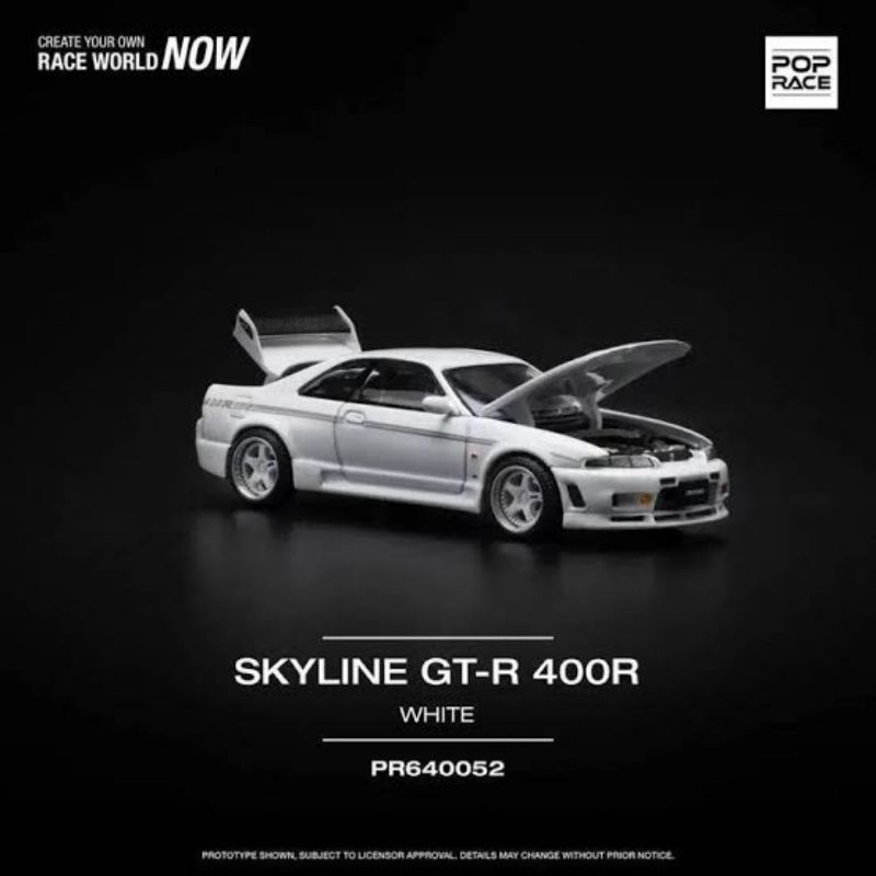 Jual PR640052 Poprace Nissan R33 Skyline GT-R 400r White | Shopee Indonesia