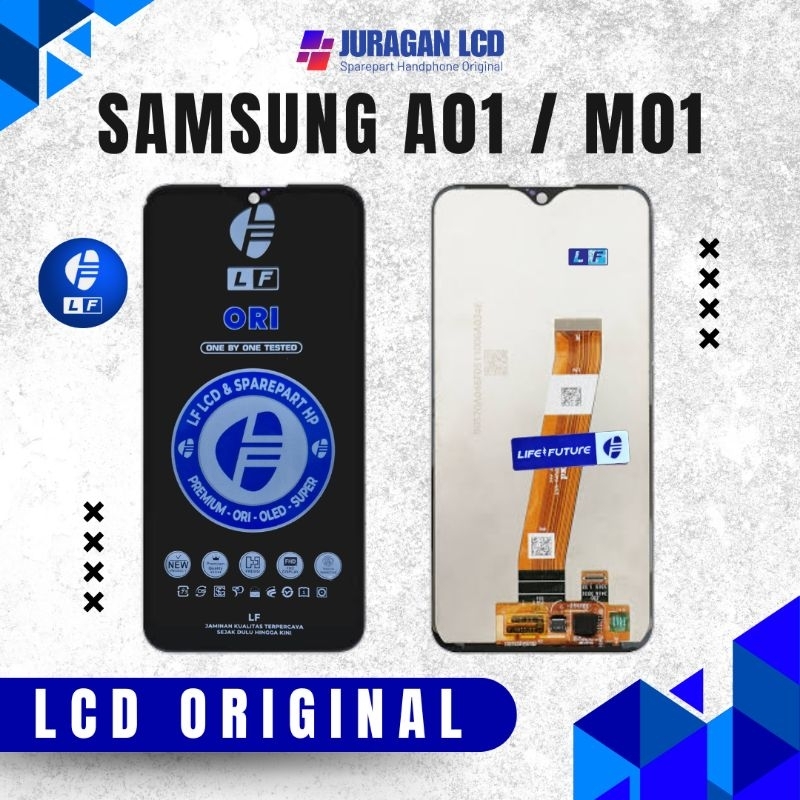 Jual Lcd Samsung A01 / A015 / M01 / M015 Original fullset touchscreen Life future | Shopee Indonesia