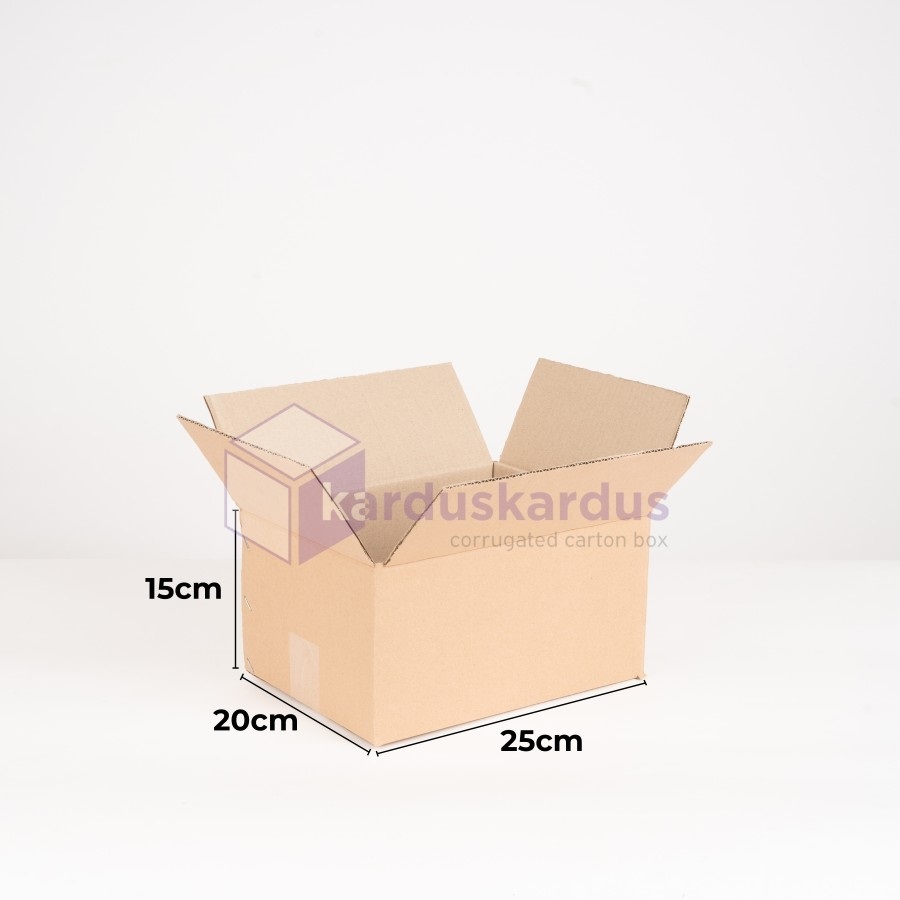 Jual KARDUS BOX POLOS | KARTON PACKING ( 25cm x 20cm x 15cm ) | Shopee ...
